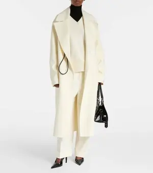 Sportmax Abate Virgin Wool Wrap Coat