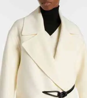 Sportmax Abate Virgin Wool Wrap Coat