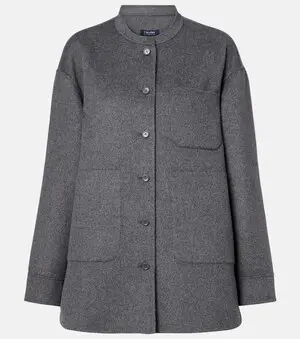 Max Mara Costanza Virgin Wool Jacket - Grey