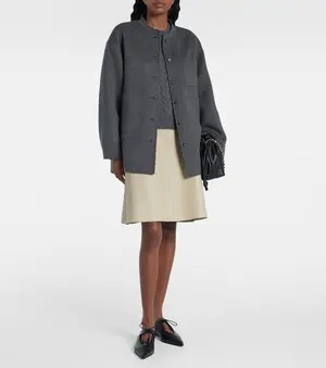 Max Mara Costanza Virgin Wool Jacket - Grey