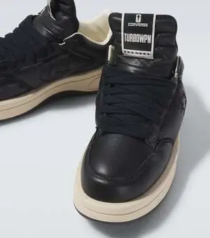 Rick Owens X Converse Leather Sneakers