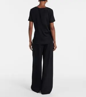 Max Mara Aris Silk-blend Top - Black