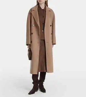 Max Mara Paul Double-breasted Virgin Wool Coat - Beige