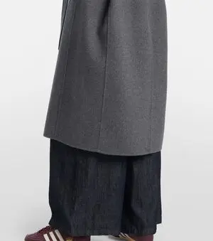 Max Mara Paul Double-breasted Virgin Wool Coat - Grey