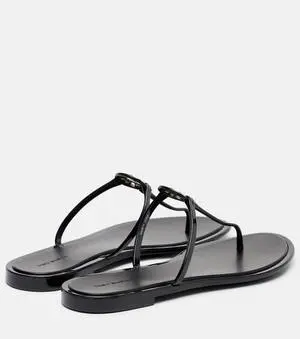Tory Burch Embellished Thong Sandals - Black