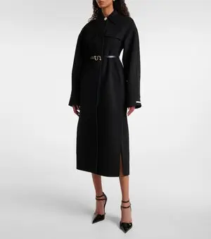 Sportmax Olio Virgin Wool Coat - Black