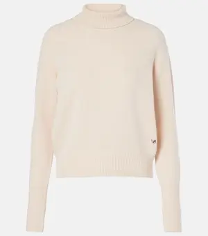 Victoria Beckham Wool Turtleneck Sweater - White
