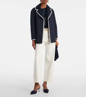 Max Mara Single-breasted Jersey Blazer
