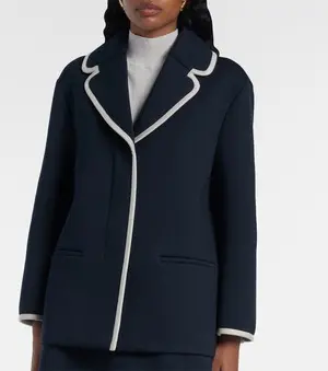 Max Mara Single-breasted Jersey Blazer
