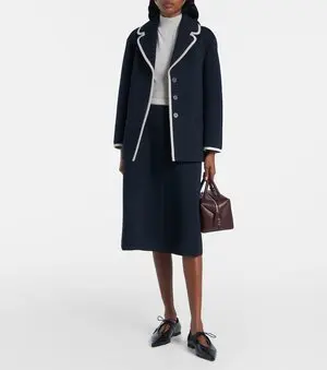Max Mara Single-breasted Jersey Blazer