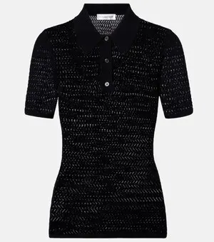 Victoria Beckham Pointelle Polo Shirt