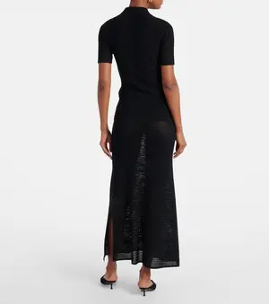 Victoria Beckham Pointelle Polo Shirt