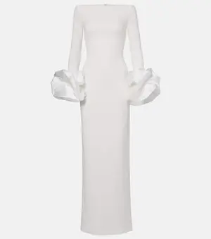 Solace London Talia Off-shoulder Gown - White
