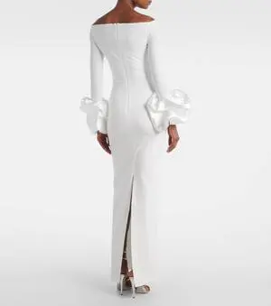 Solace London Talia Off-shoulder Gown - White