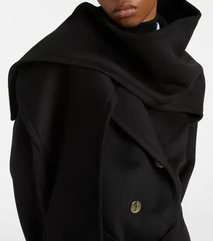 Sportmax Baldo Scarf-detail Virgin Wool Coat