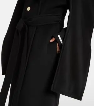 Sportmax Baldo Scarf-detail Virgin Wool Coat