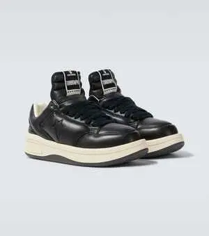Rick Owens X Converse Leather Sneakers