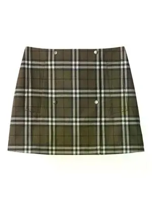 Burberry Checked Mini Skirt