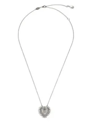 Dolce & Gabbana 18k White Gold Diamond Devotion Necklace - Silver
