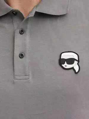 Karl Lagerfeld Logo-patch Polo Shirt