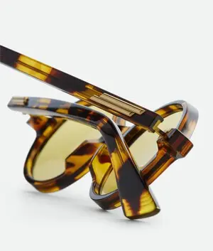 Bottega Veneta Classic Round Frame Sunglasses