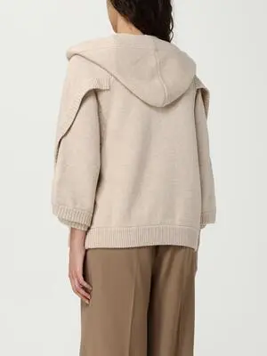 Max Mara Ribbed Hooded Poncho