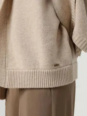 Max Mara Ribbed Hooded Poncho