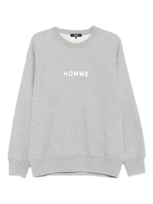 Comme Des Garçons Crew-neck Cotton Sweatshirt - Grey