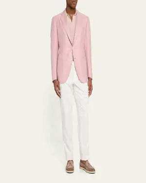 Cesare Attolini Cashmere, Silk And Linen Single-breasted Sport Coat