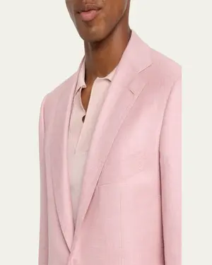 Cesare Attolini Cashmere, Silk And Linen Single-breasted Sport Coat