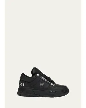 Amiri Ma-1 Leather High-top Sneakers - Black