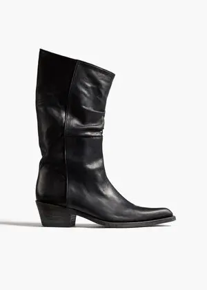 Khaite Clive Leather Boots