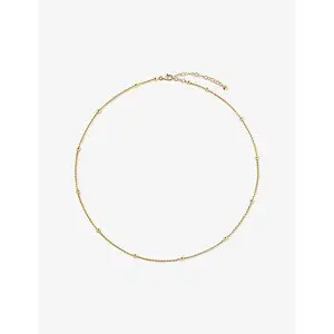 Monica Vinader Beaded Rope Chain Necklace - Gold