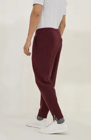 Brunello Cucinelli Double Knit Trousers - Amaranth