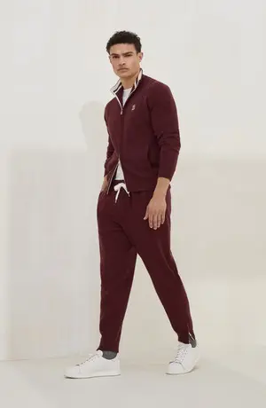 Brunello Cucinelli Double Knit Trousers - Amaranth