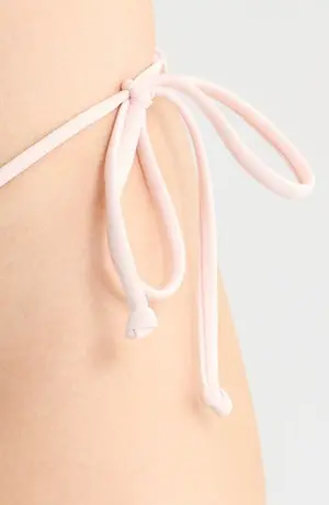 PACSUN Sakura Ruffle Fixed Bow Bikini Bottoms - Pink Dogwood
