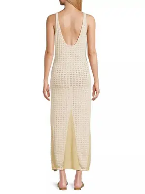 EMILIA GEORGE Naomi Pointelle Maxi Dress