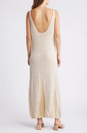 EMILIA GEORGE Naomi Pointelle Maxi Dress