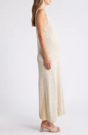 EMILIA GEORGE Naomi Pointelle Maxi Dress
