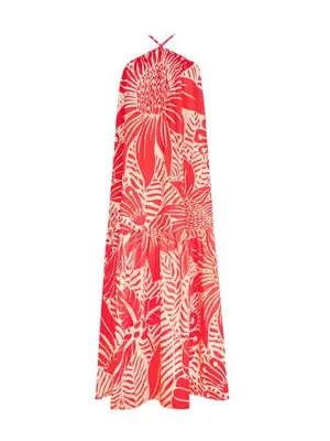 RO&ZO Floral Halterneck Maxi Dress
