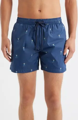 EASTSIDE GOLF Allover Swingman Swim Trunks