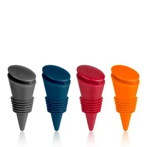 INNOVINE Silicone Bottle Stoppers Set Of 4 - Assorted