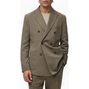 Mango Slim Fit Double Breasted Blazer