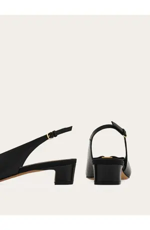 FERRAGAMO Rivada Bow Slingback Pumps - Nero