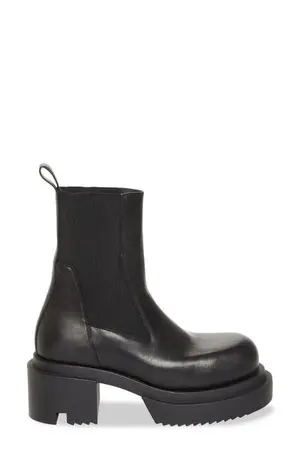 Rick Owens Hollywood Beatle Bogun Chelsea Boot - Black