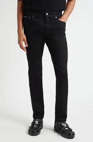 Dolce & Gabbana Slim Fit Stretch Jeans - S9001 Black