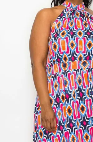 L I V D Halter Stretch Maxi Dress