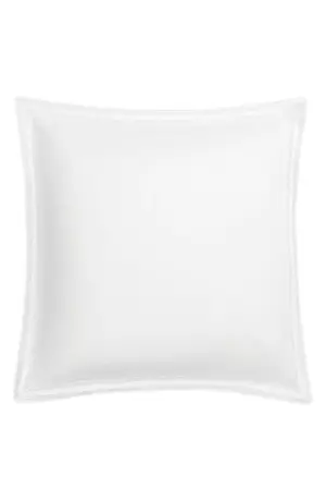 MATOUK Lace Piqué Cotton Sham - Grace White