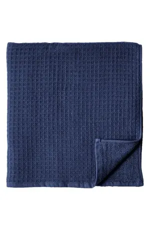 UCHINO Waffle Twist 6-piece Cotton Bath Towel - Indigo