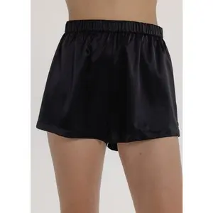 ALAS Silk Mini Shorts - Black